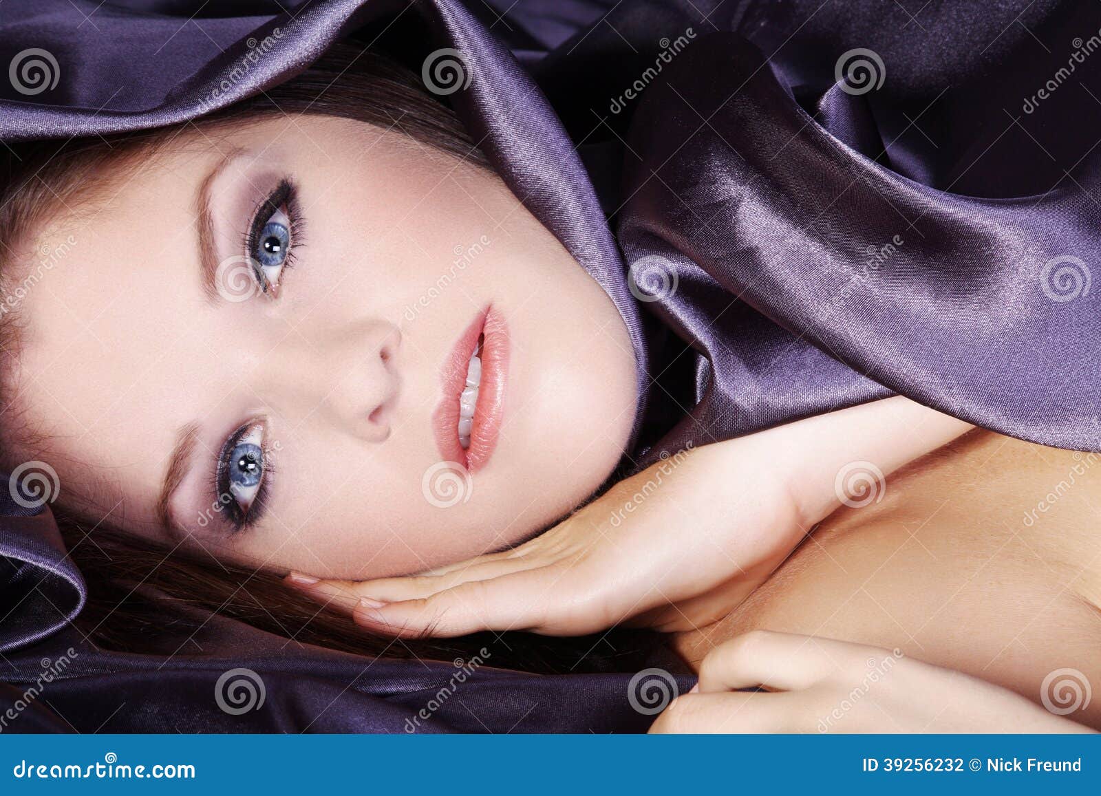 Pretty woman lying stock photo. Image of model, female - 39256232