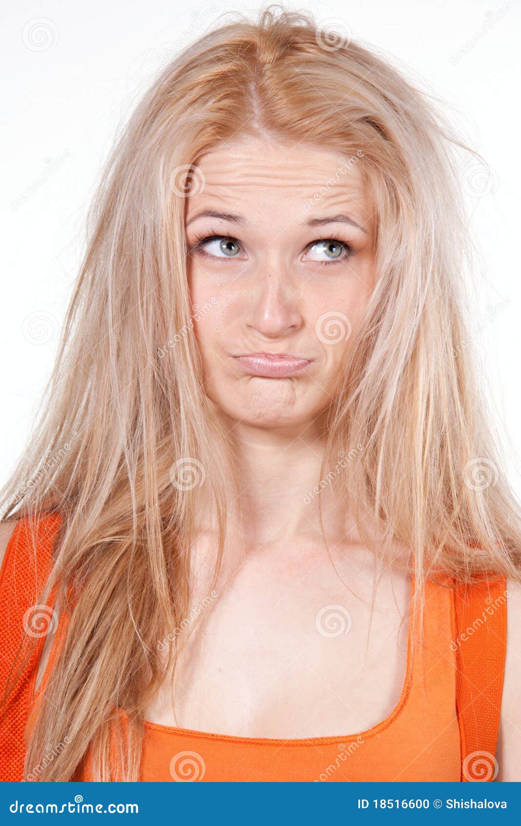 Pretty Woman Making Funny Face Stock Photo - Image of girl, humorous ...