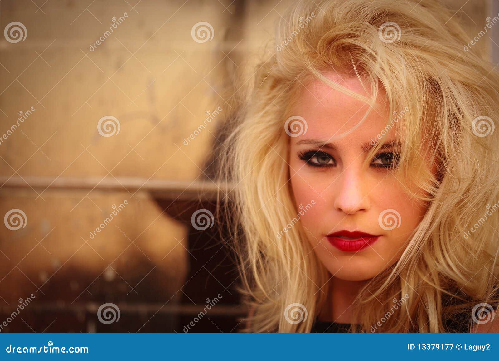 Pretty Woman Model in Urban Environment Stock Image - Image of beauty ...