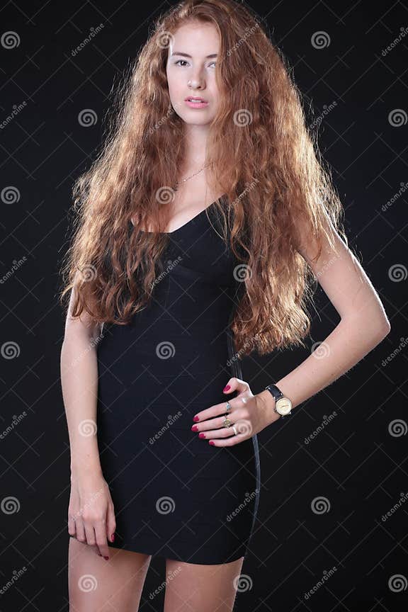 Pretty woman modeling stock photo. Image of casual, cheerful - 52642010