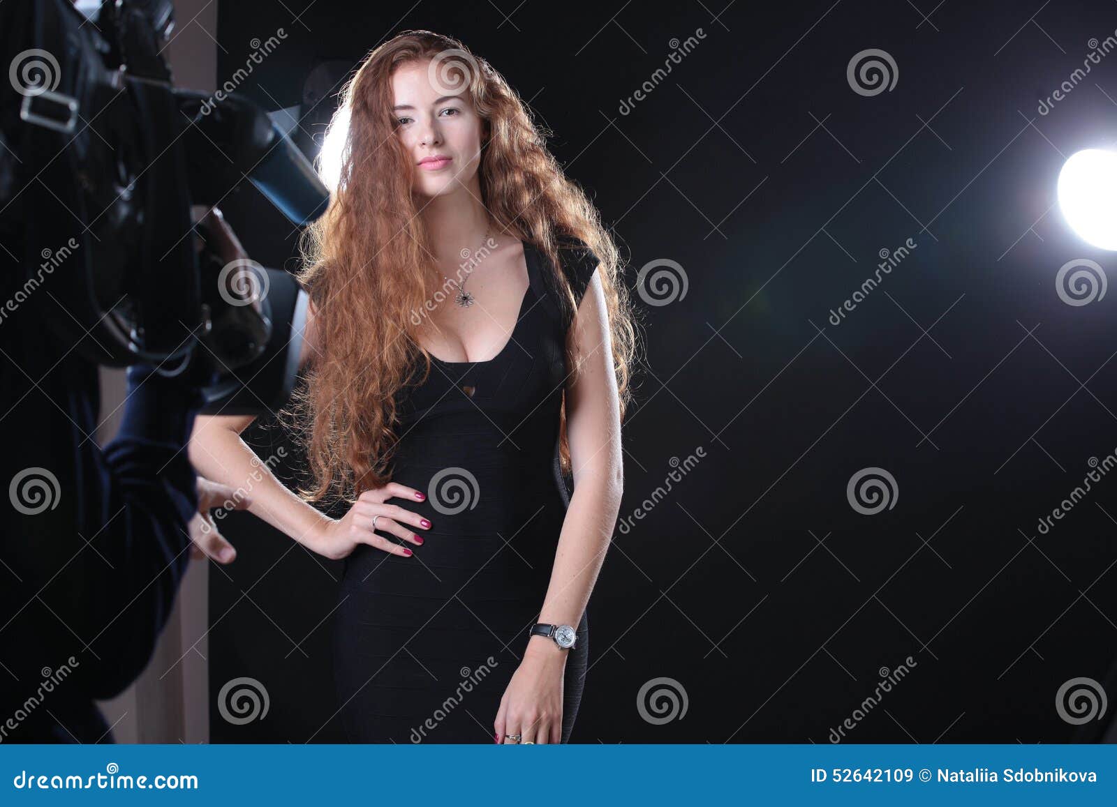 Pretty woman modeling stock image. Image of cute, female - 52642109