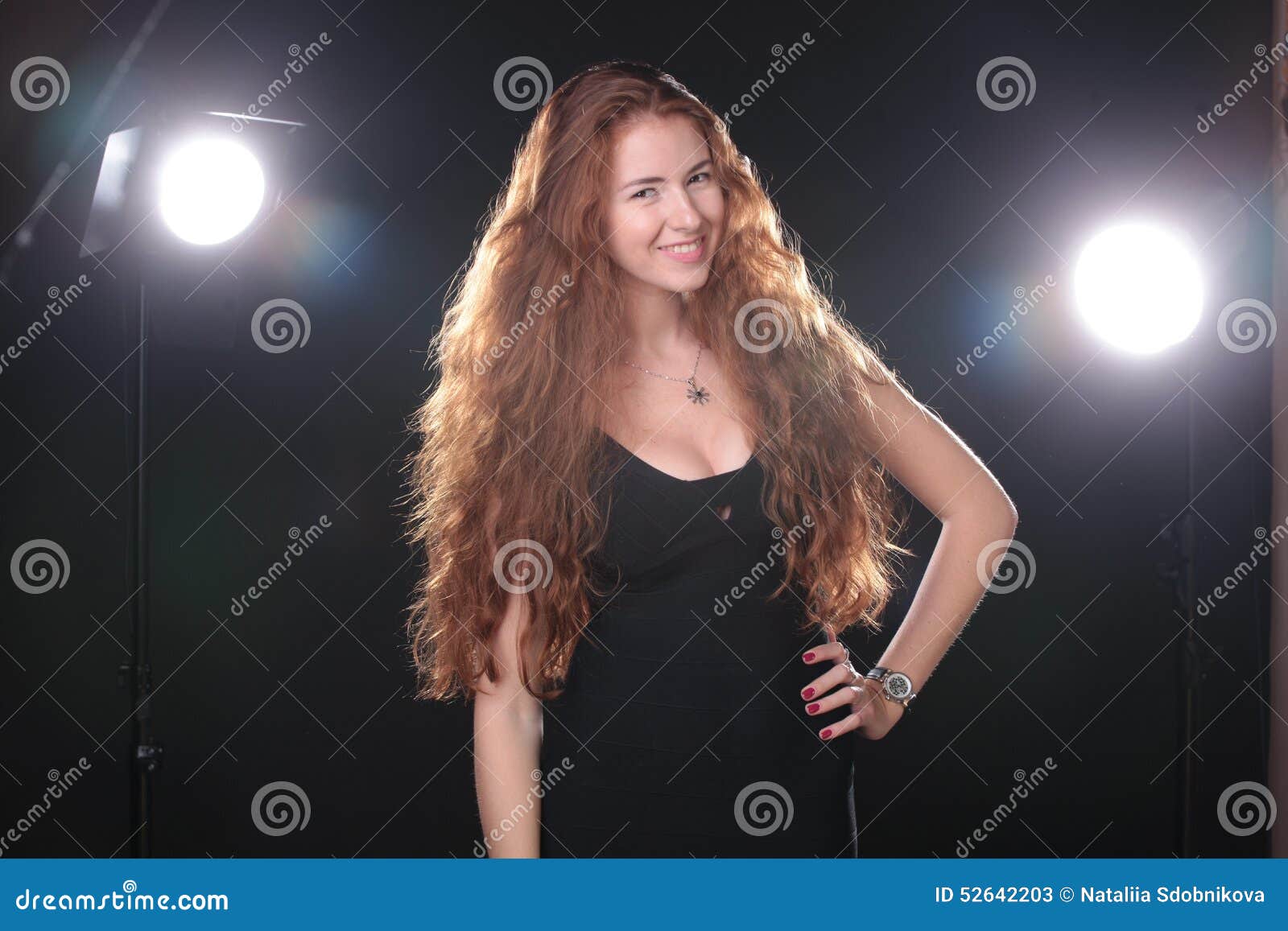 Pretty woman modeling stock image. Image of elegant, lady - 52642203