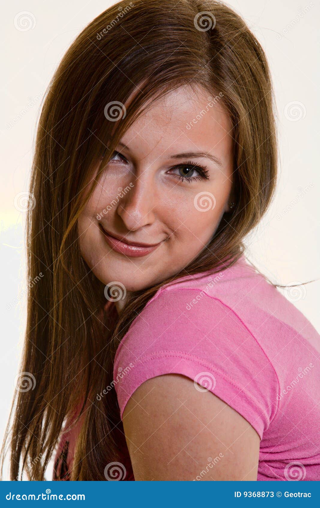 Pretty woman portrait stock image. Image of young, beauty - 9368873
