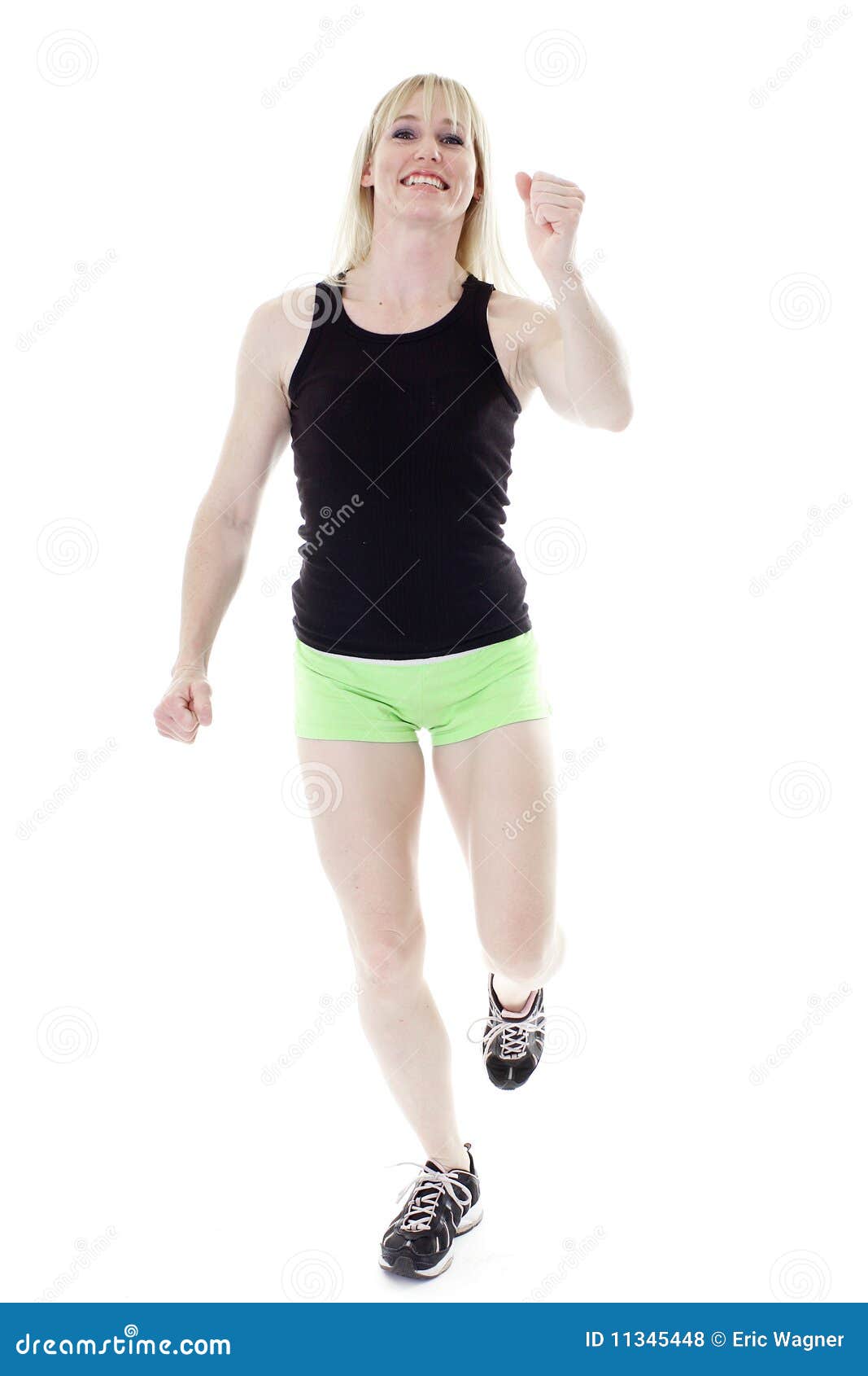Pretty woman running stock photo. Image of wellbeing - 11345448