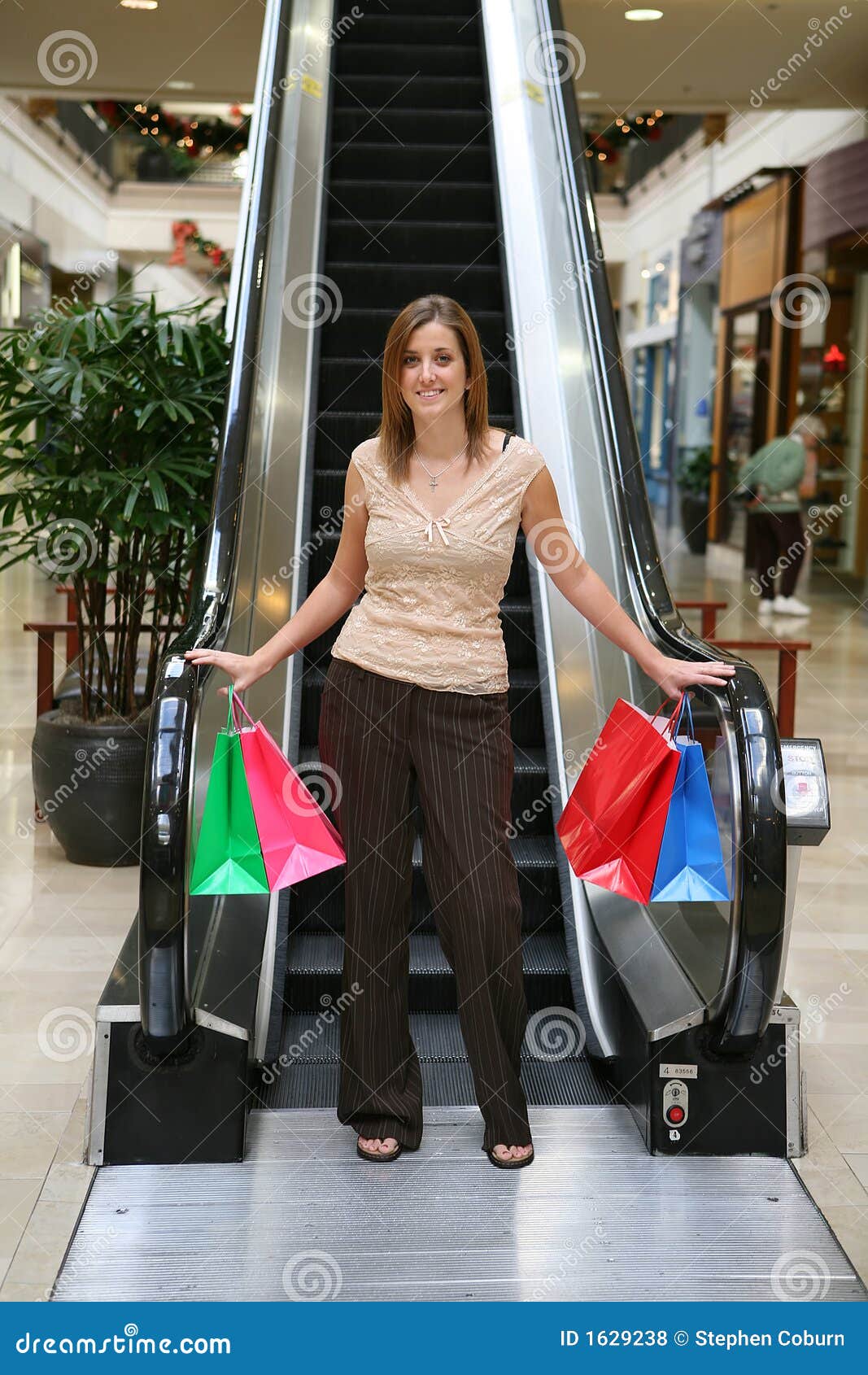 Pretty Woman Shopping stock photo. Image of store, gift - 1629238