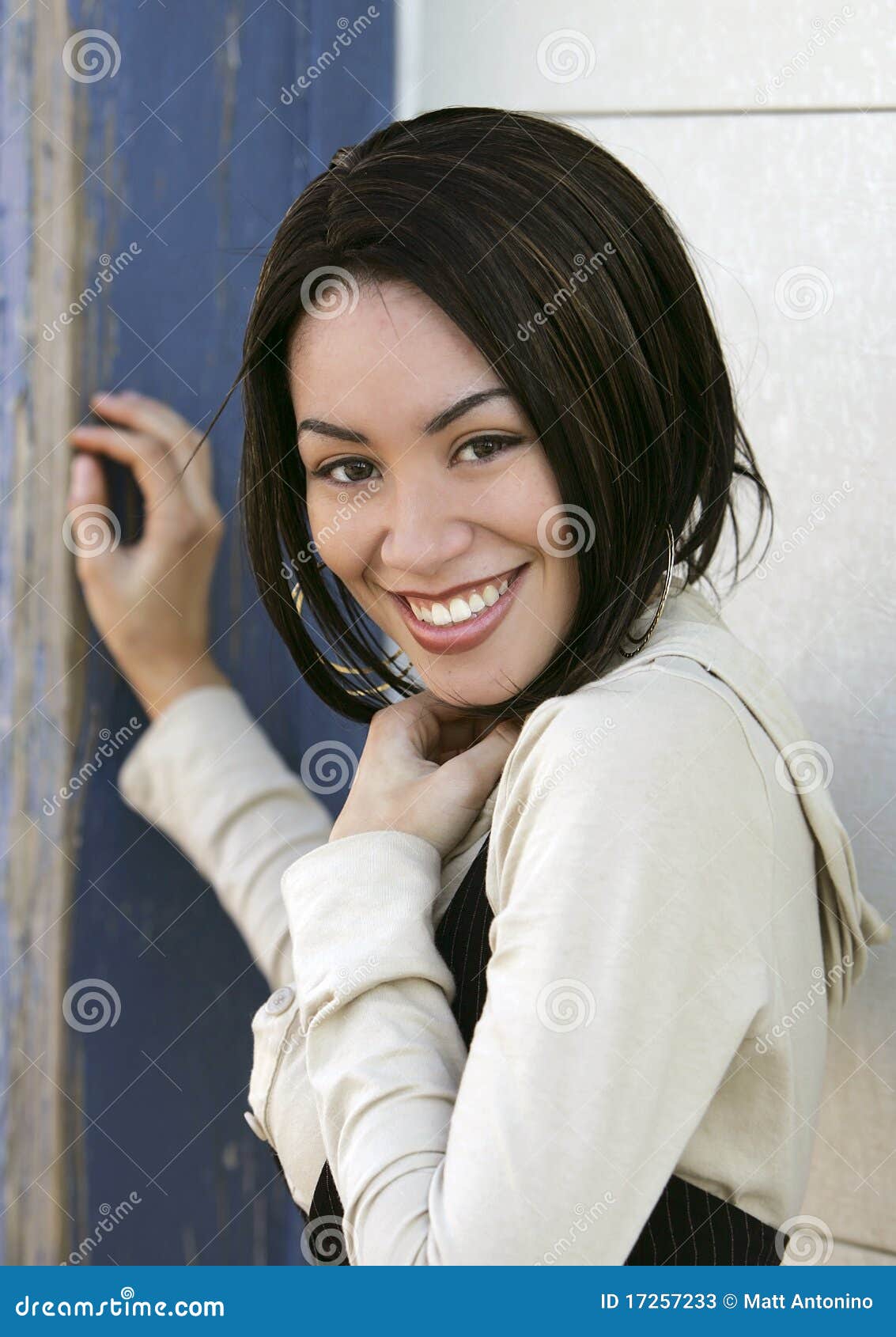 Pretty woman smiling stock image. Image of portrait, face - 17257233