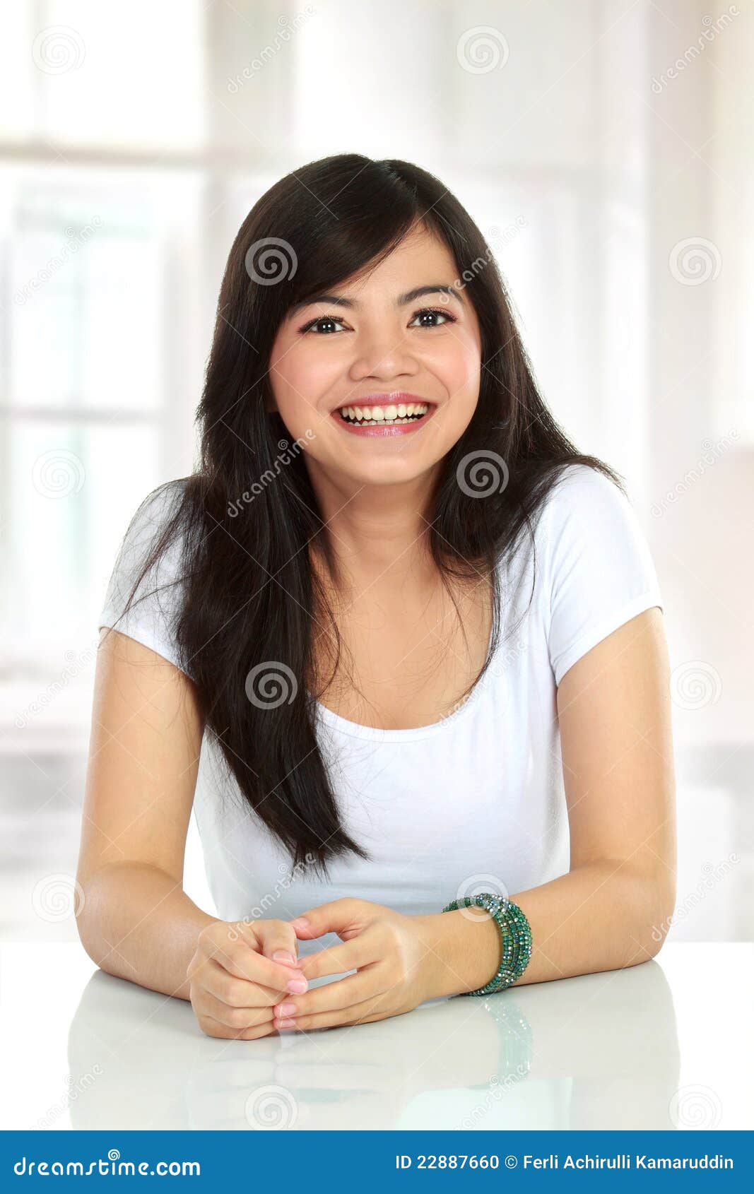 Pretty woman smiling stock photo. Image of lifestyle - 22887660