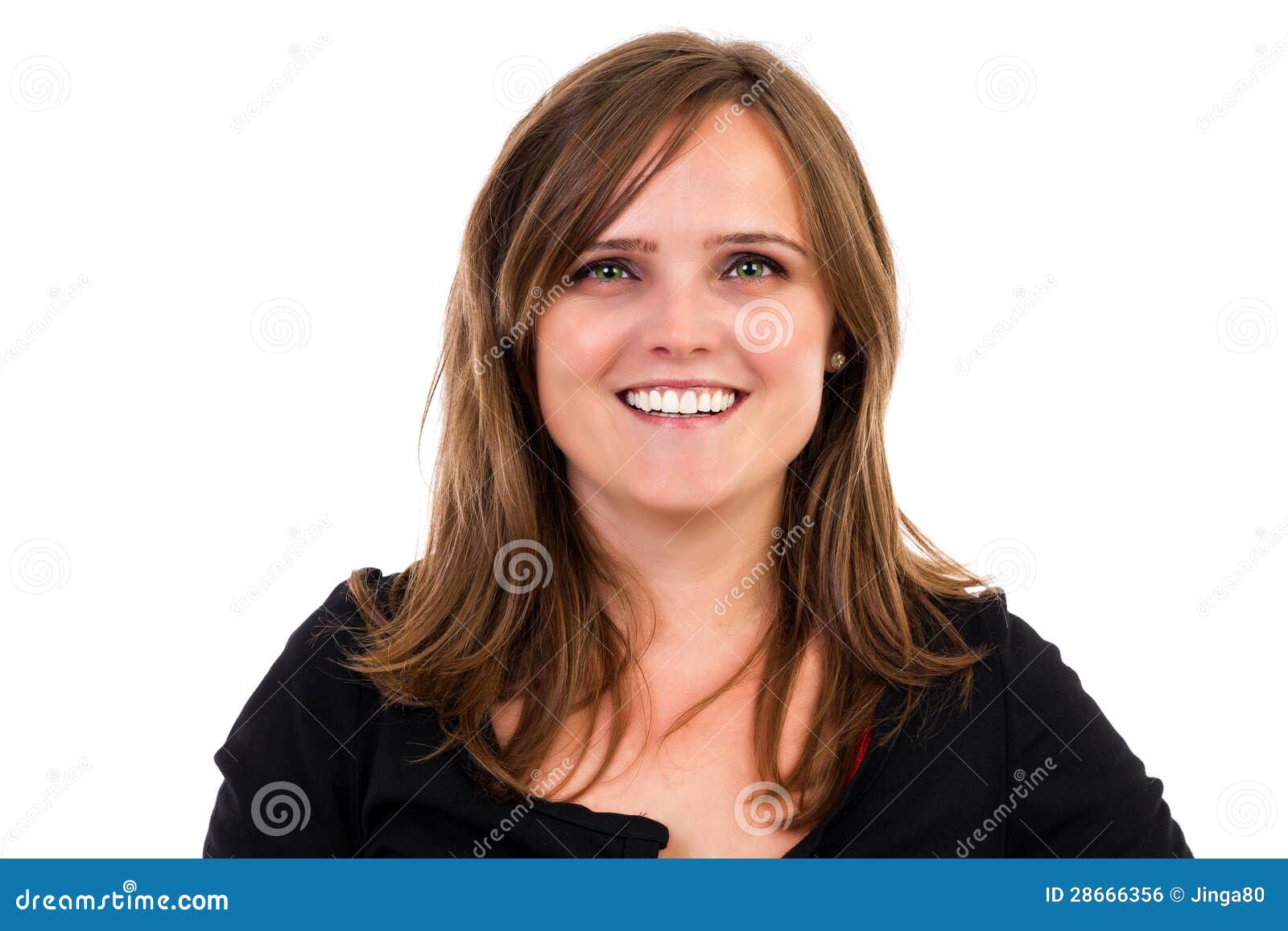 Pretty woman smiling stock photo. Image of expression - 28666356