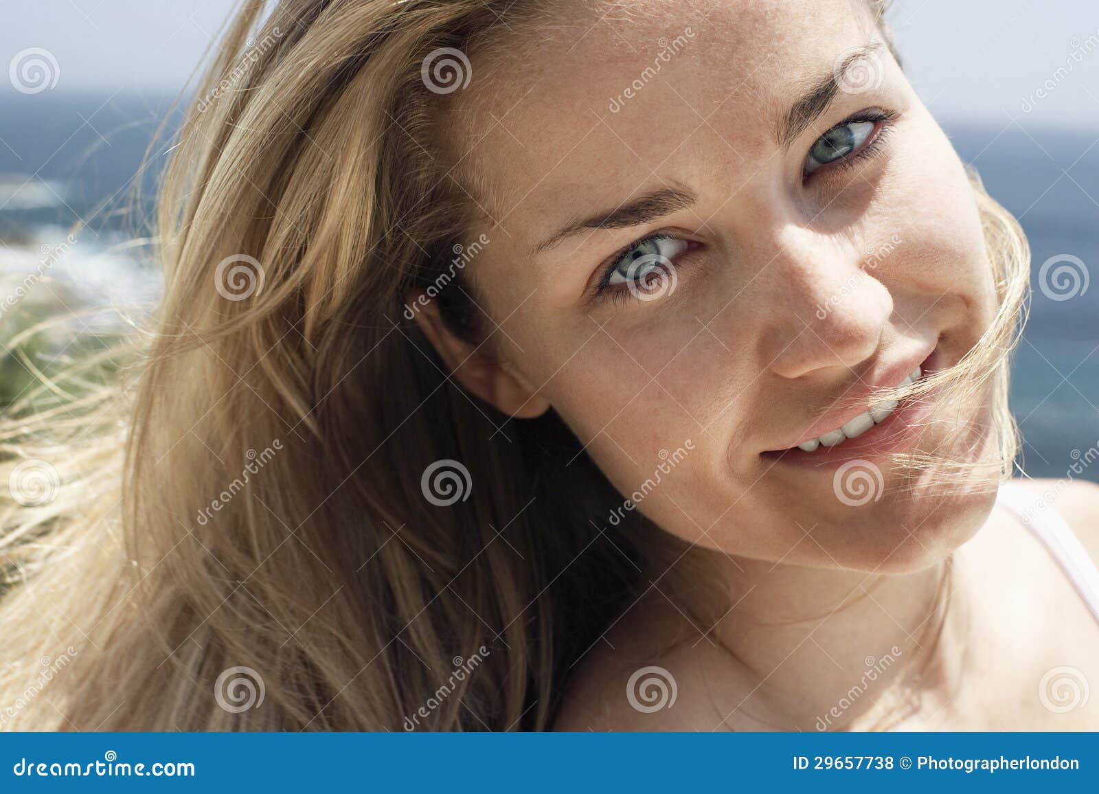 Pretty Woman Smiling stock photo. Image of portrait, closeup - 29657738