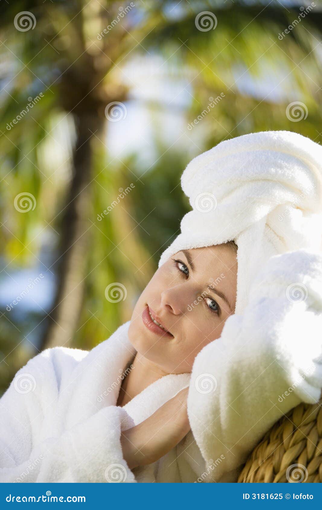 Pretty woman at spa. stock image. Image of photograph - 3181625