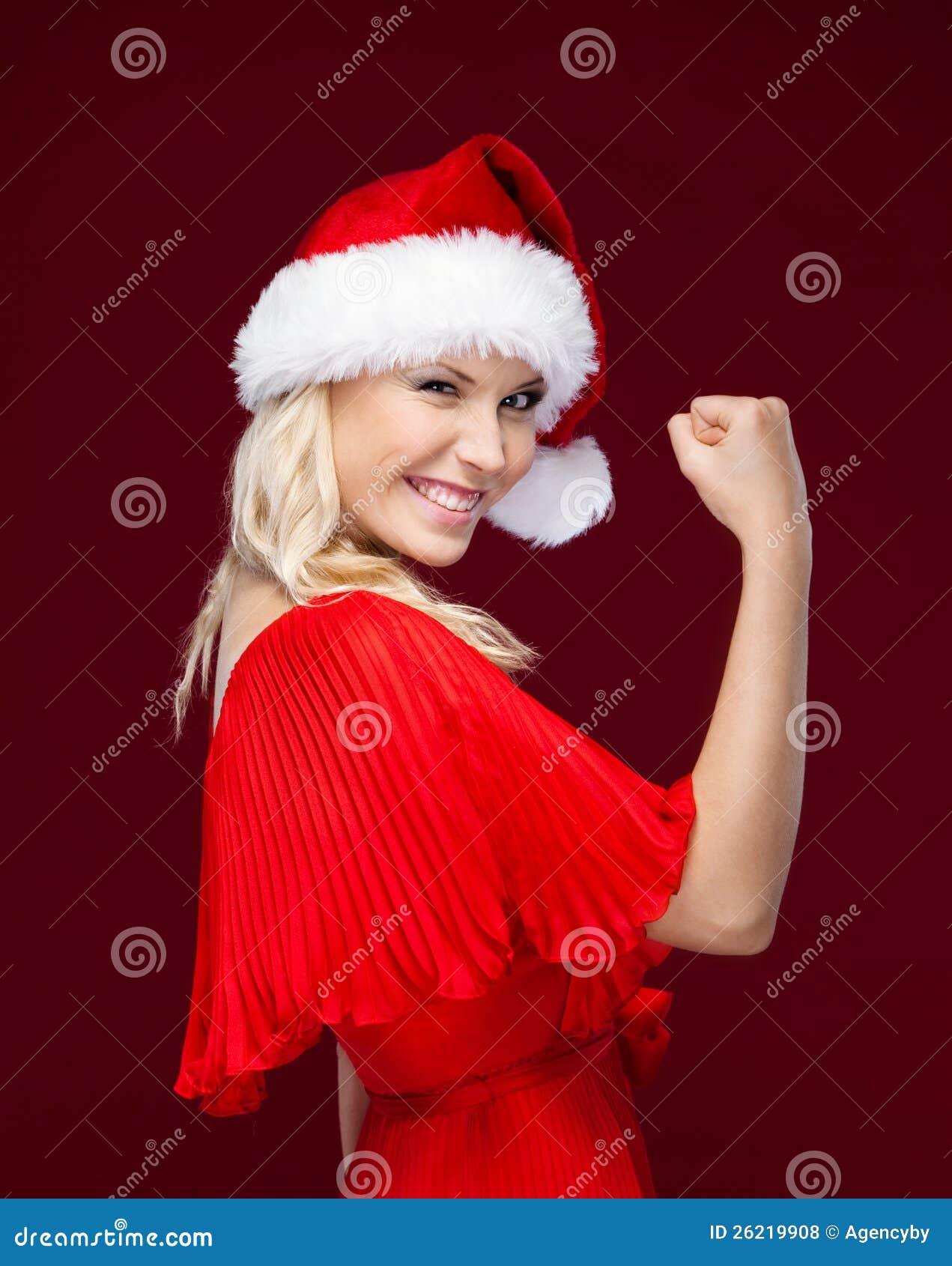 Pretty woman is very happy stock photo. Image of gesture - 26219908