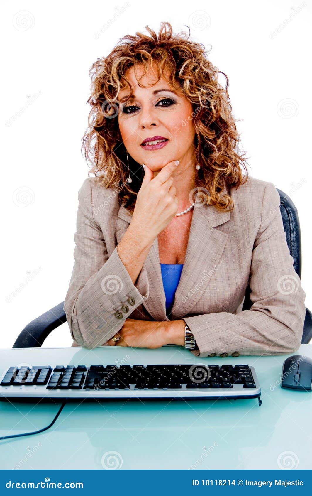 Pretty woman at work stock photo. Image of adult, occupation - 10118214