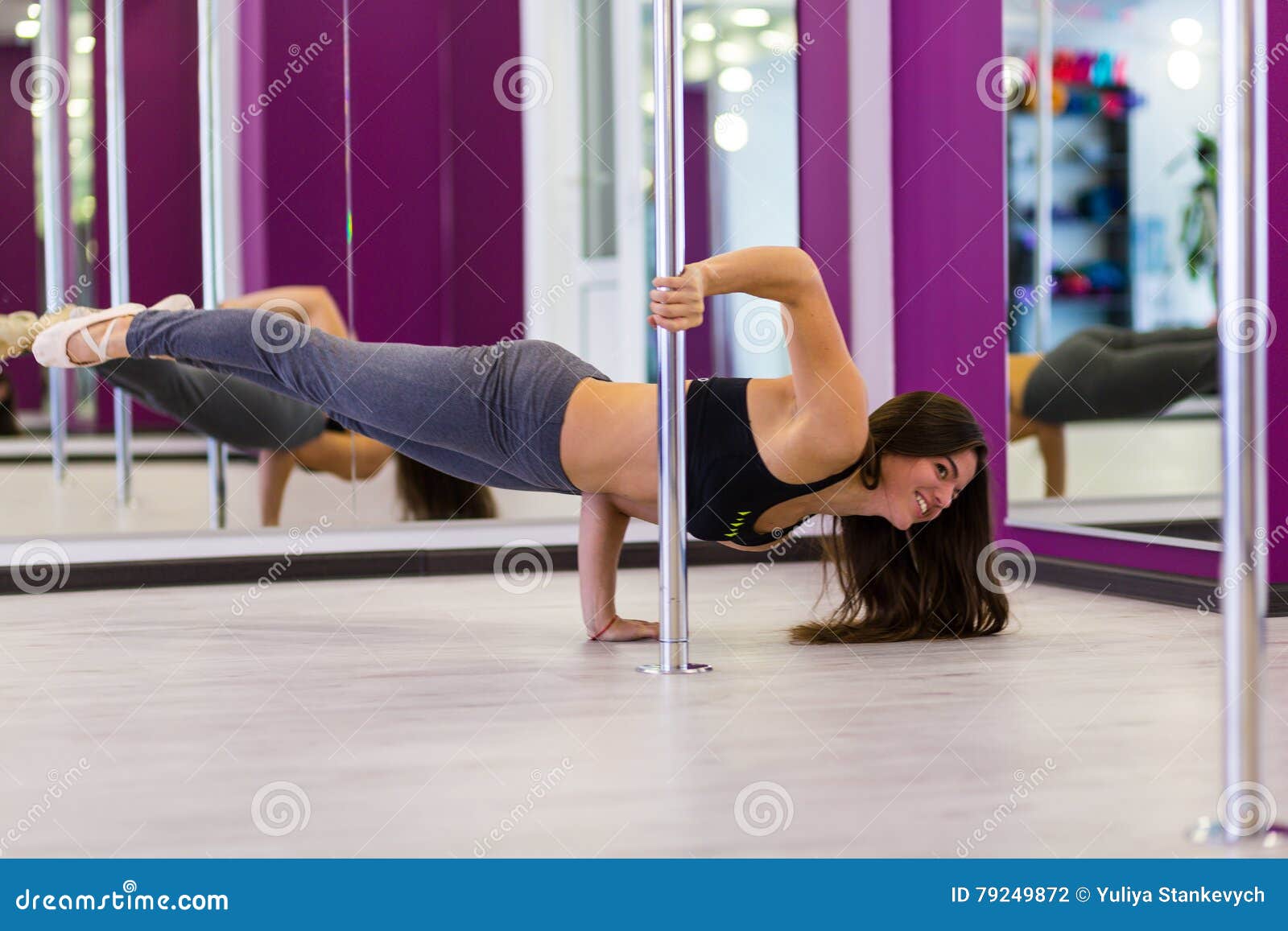 Pretty woman working out stock photo. Image of studio - 79249872