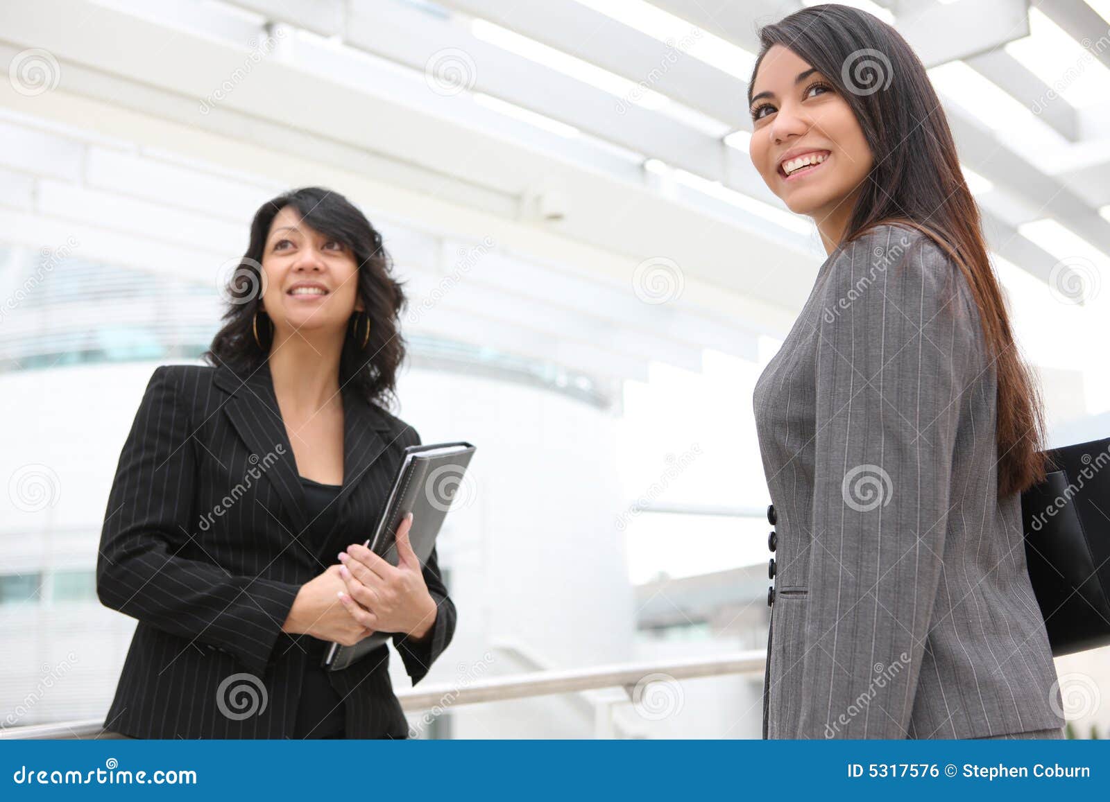 Pretty Women at Office Building Stock Photo - Image of head, look: 5317576