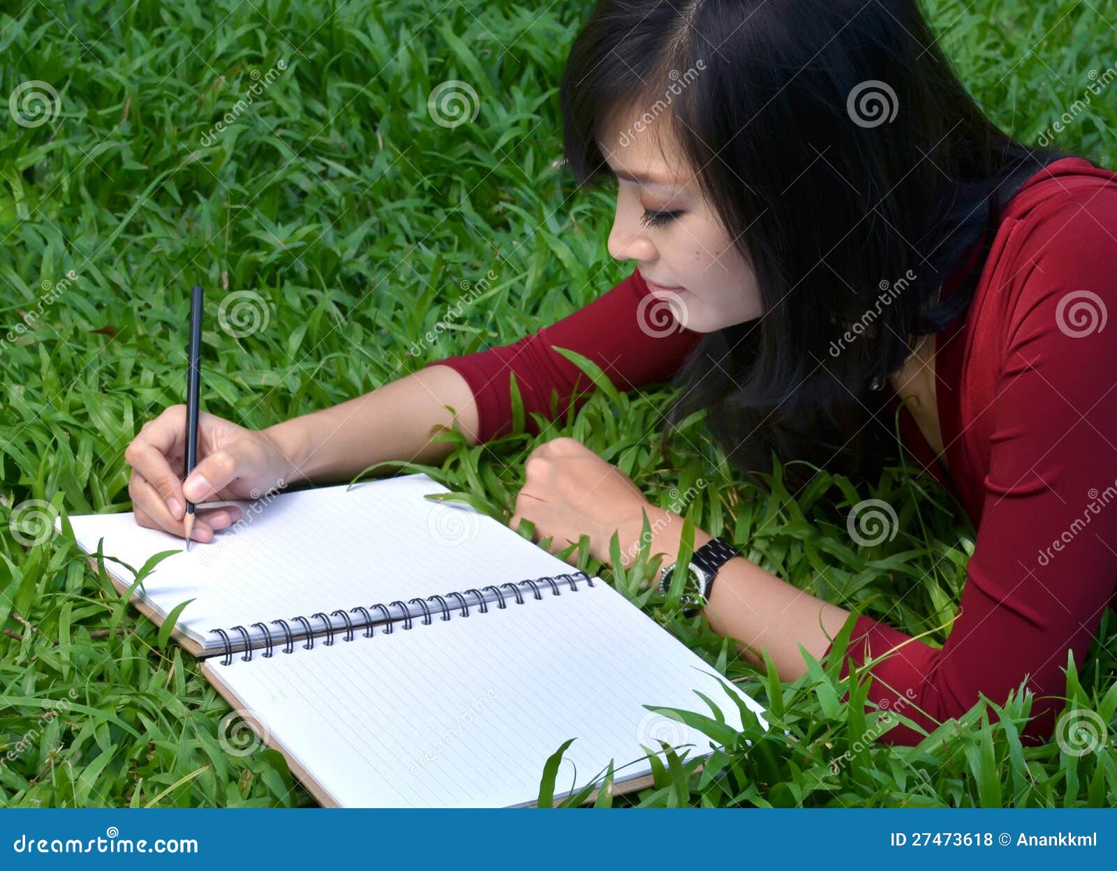 Pretty women writing book stock photo. Image of beautiful - 27473618