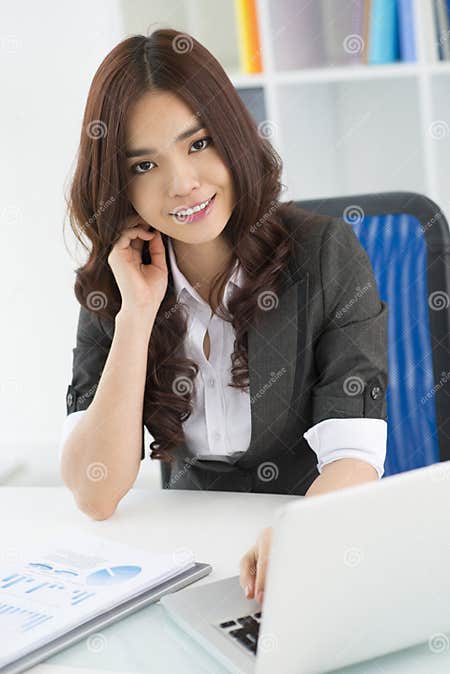 Pretty worker stock photo. Image of lifestyle, elegant - 28375768