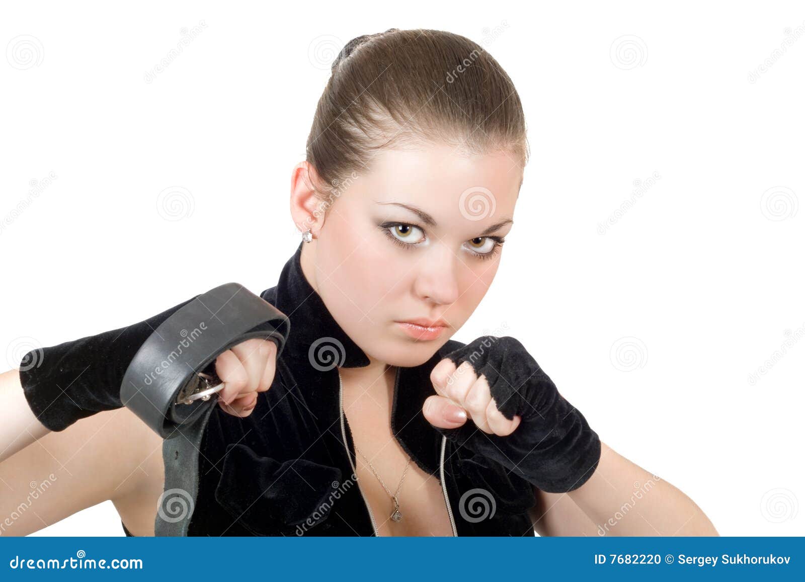Pretty young angry woman stock photo. Image of female - 7682220
