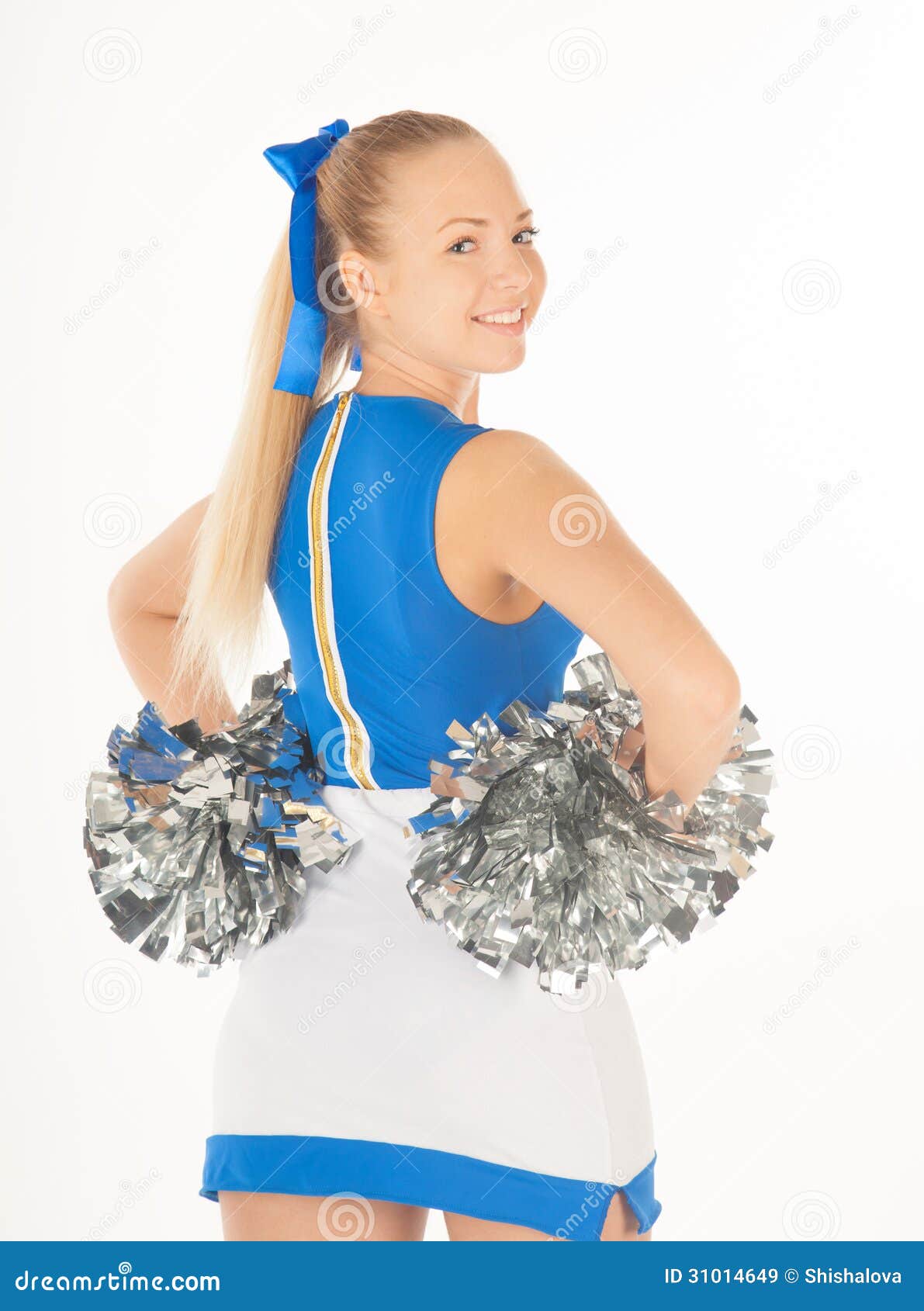 Pretty young cheerleader stock image. Image of chick - 31014649