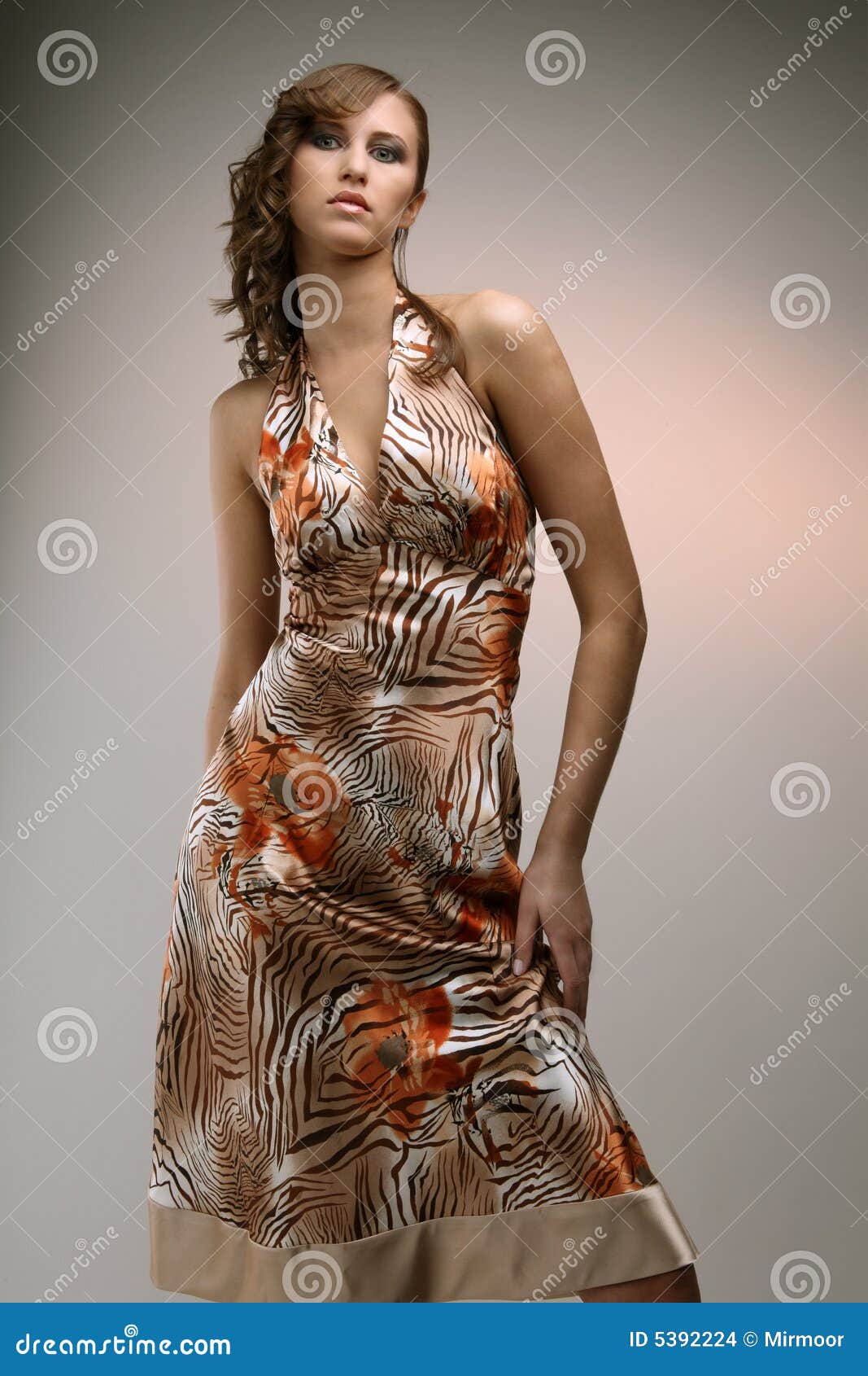 PRETTY YOUNG FASHION MODEL stock photo. Image of modern - 5392224