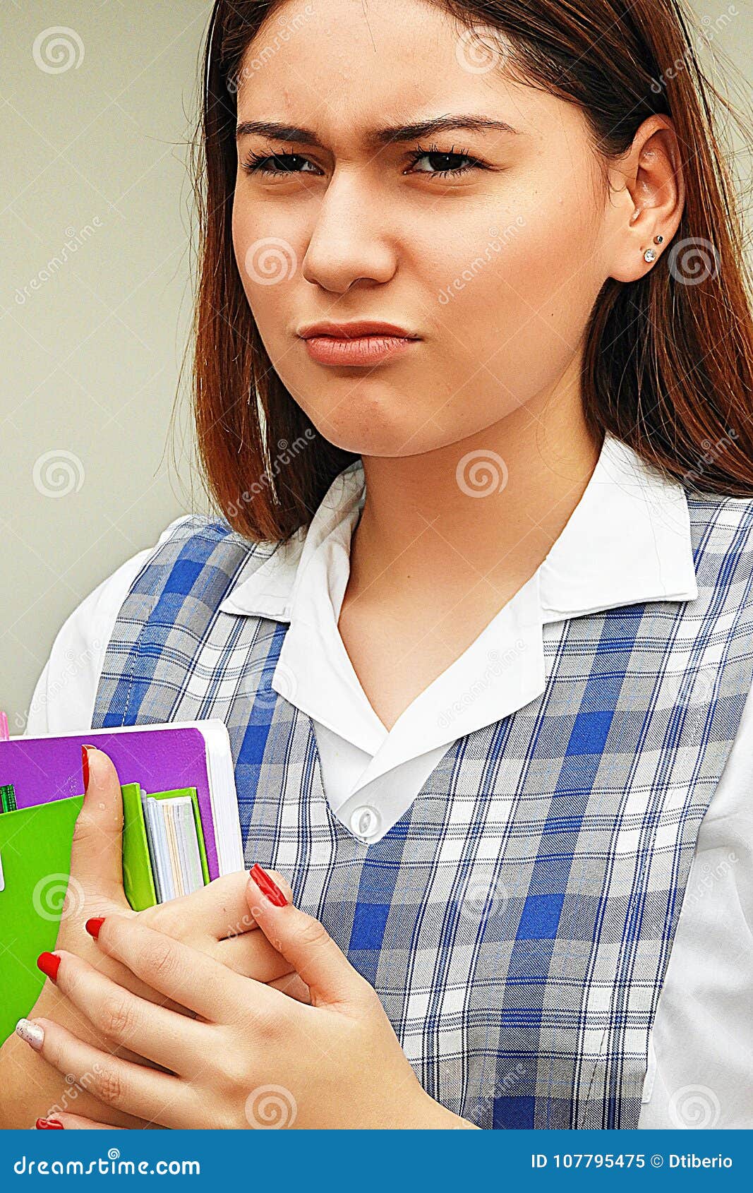 Female Student and Confusion Stock Image - Image of think, thought ...