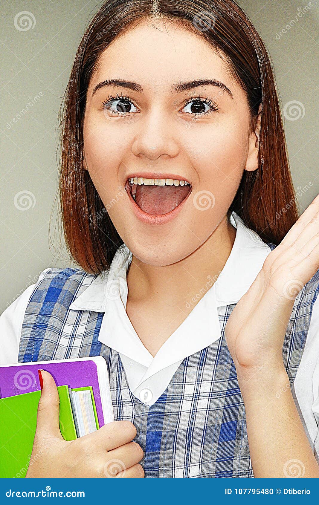 Surprised Cute Female Student Stock Photo - Image of beautiful, beauty ...