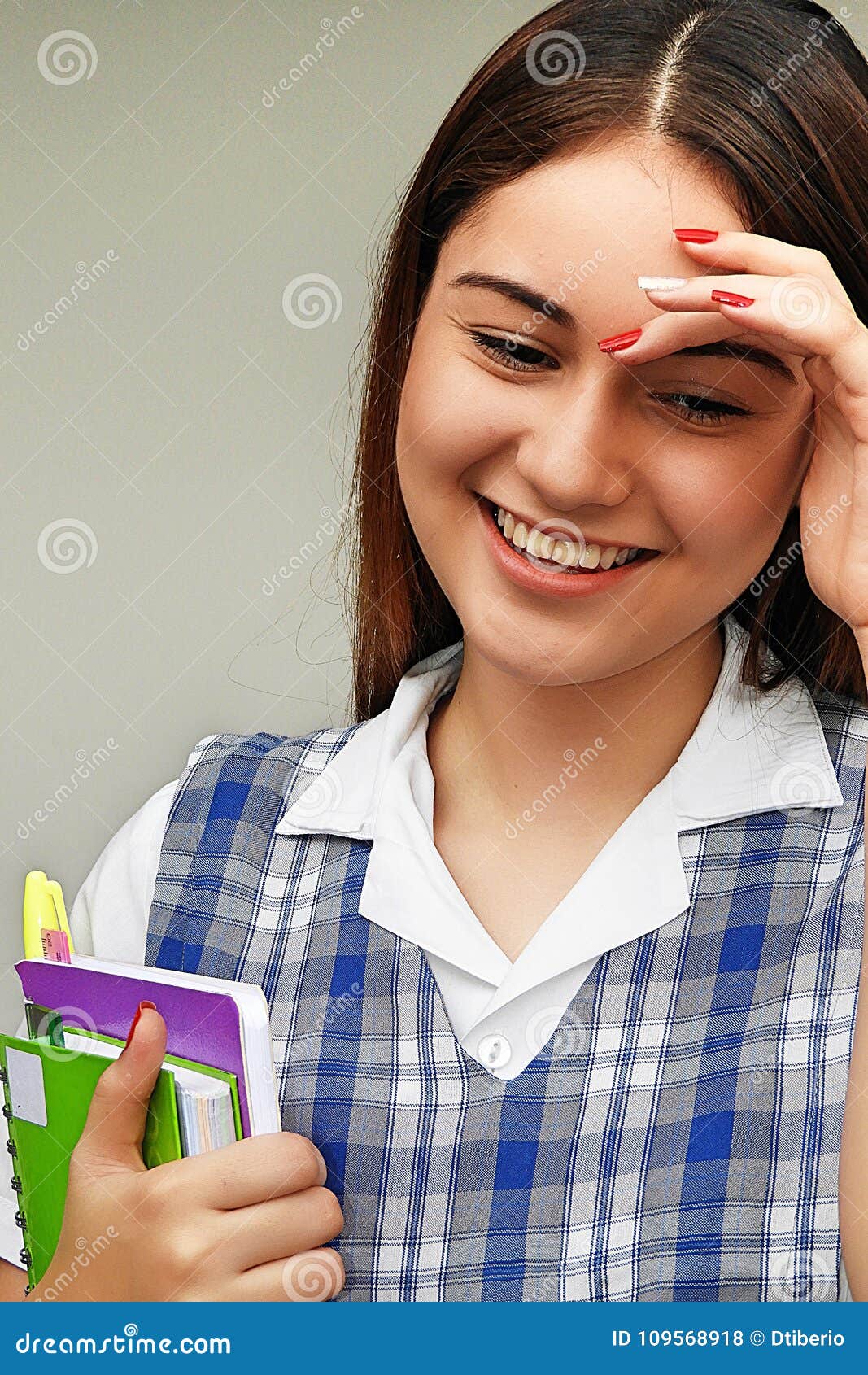 Timid Female Student stock photo. Image of student, education - 109568918
