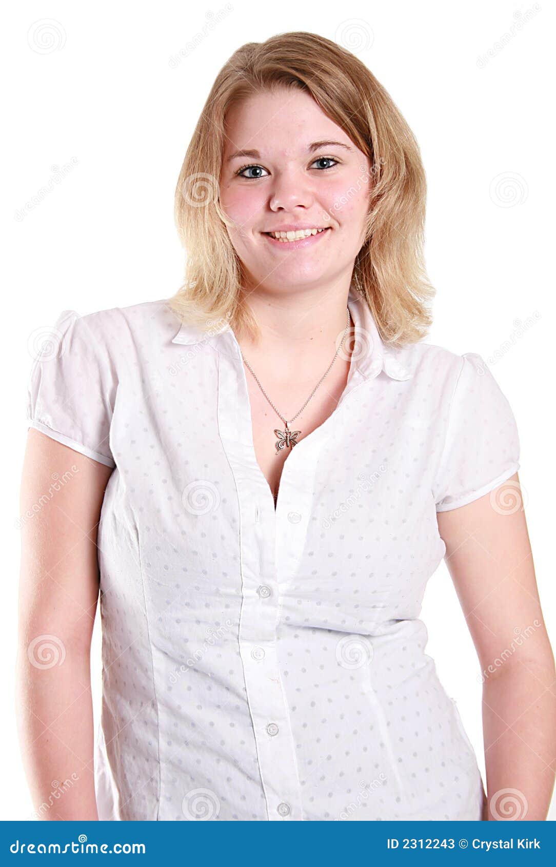 Pretty young lady stock image. Image of blue, cute, lady - 2312243