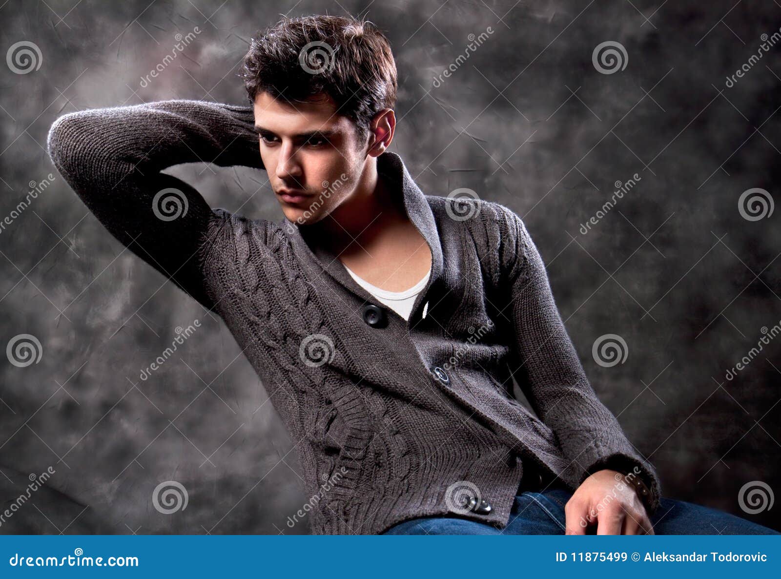 Pretty young man stock image. Image of cute, hair, eyesight - 11875499