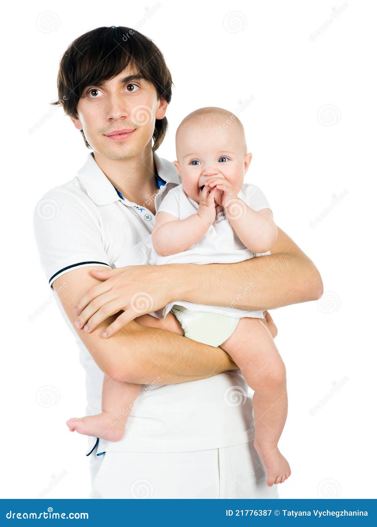 Pretty Young Men with Her Daughter Stock Image - Image of caucasian ...