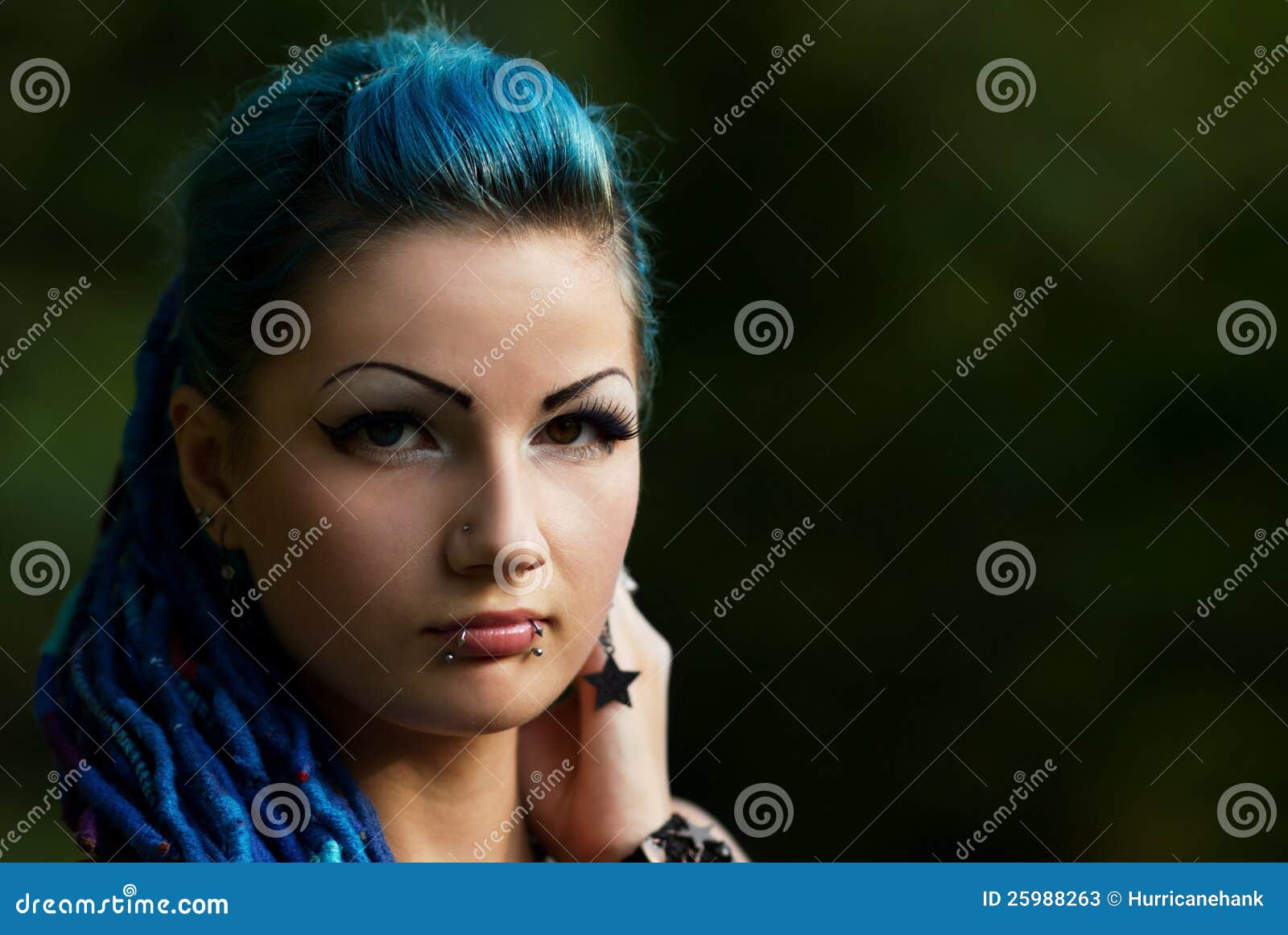 Pretty young punk girl stock image. Image of cool, kitsch - 25988263