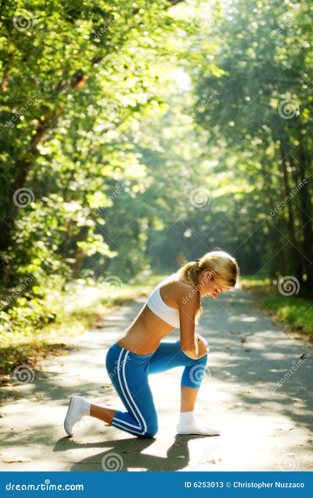 Pretty Young Runner stock image. Image of beauty, outside - 6253013