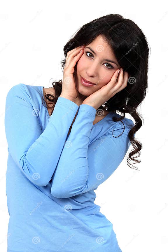 Pretty young woman stock photo. Image of demure, eyes - 29642092