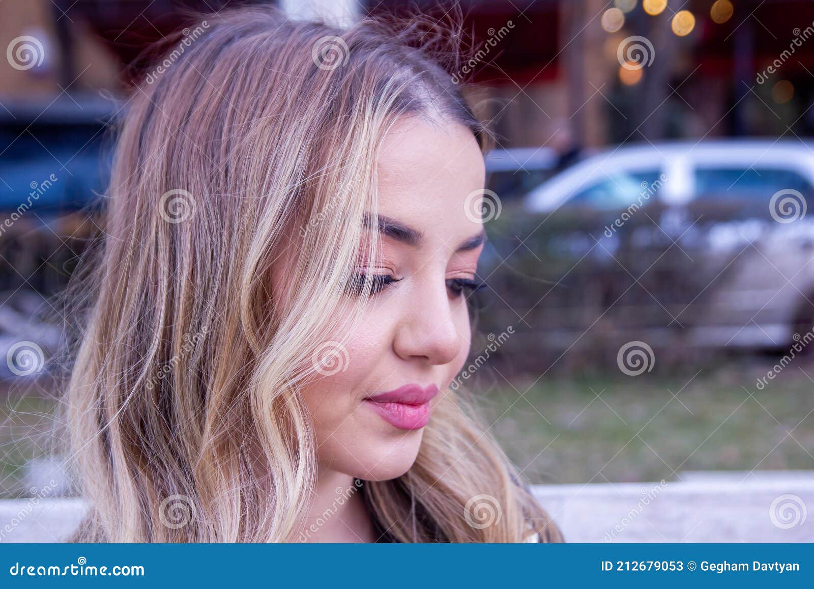Pretty Young Woman In The City Portrait Of A Woman In The City