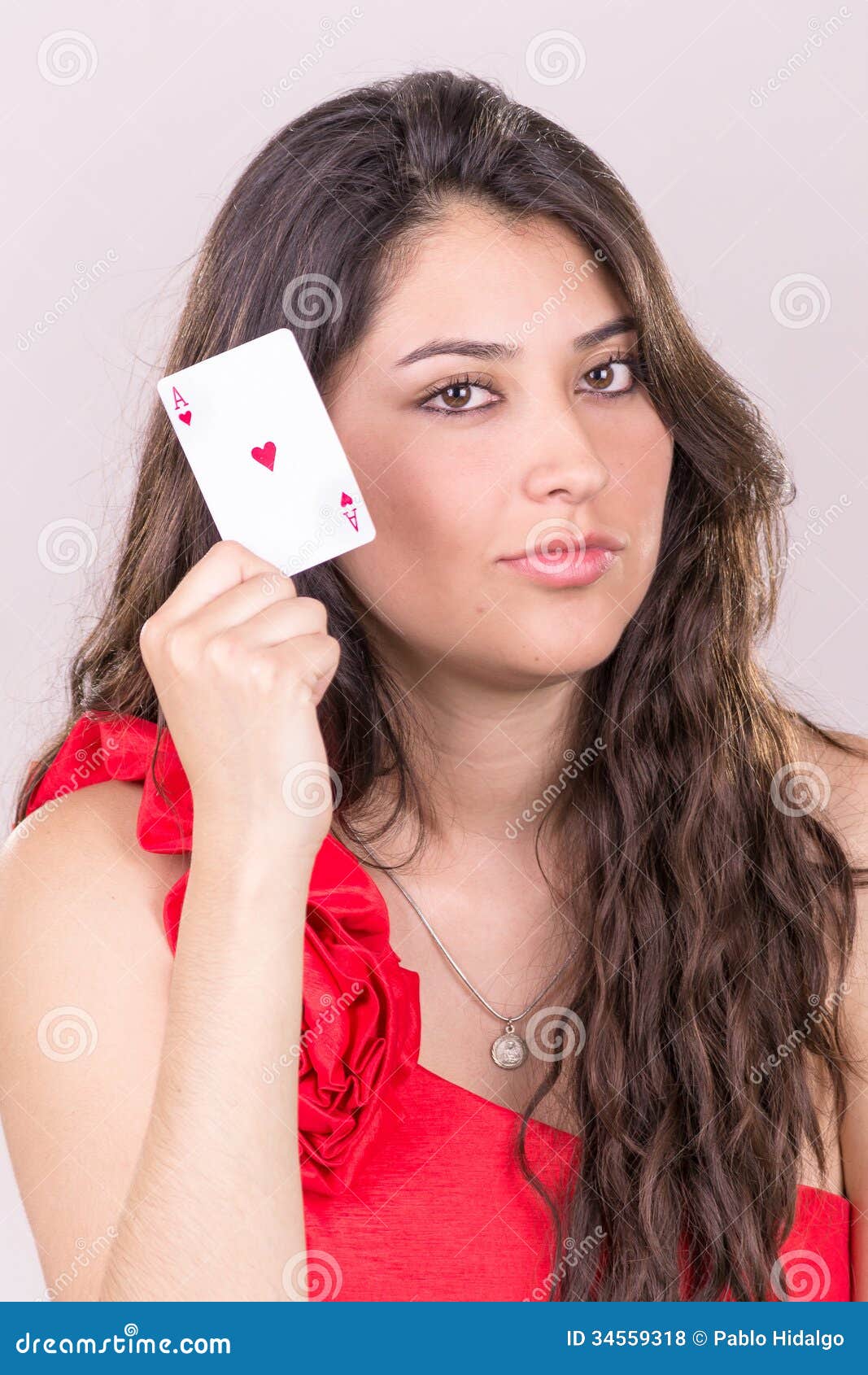 Pretty Young Woman Gambling Stock Photo - Image of exploit, gambling ...