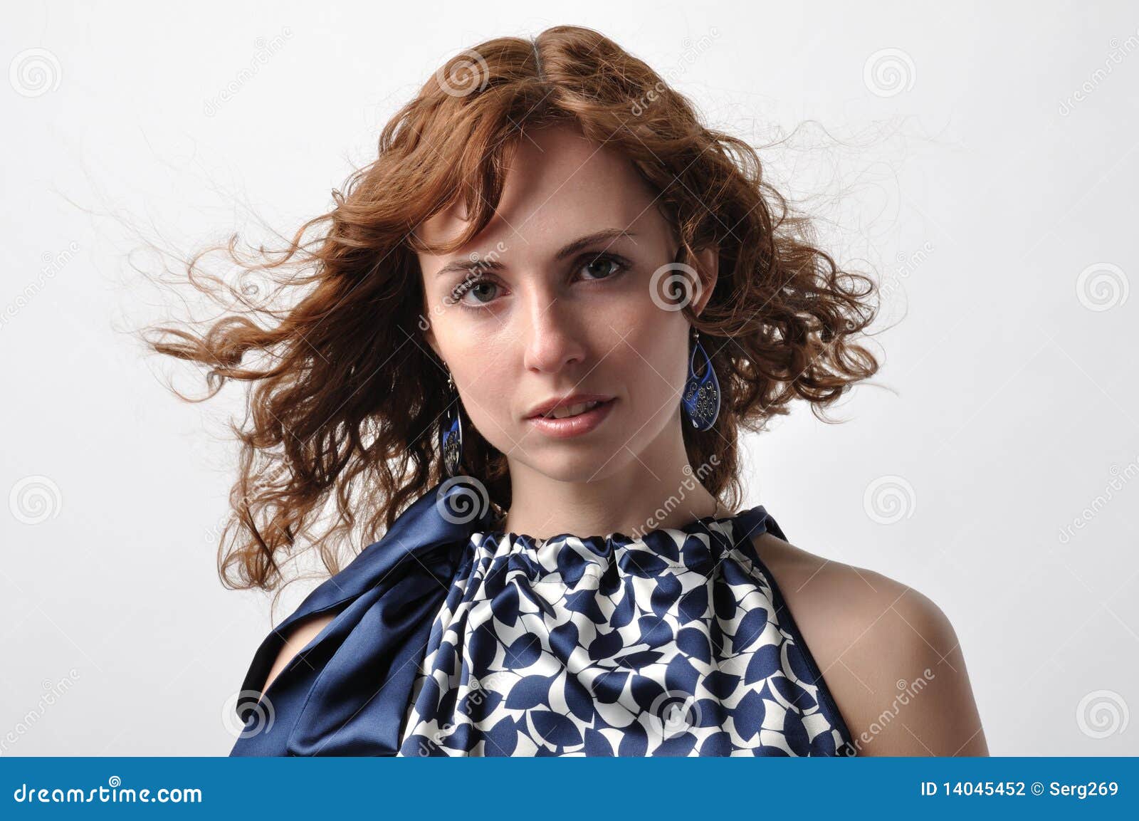 Pretty Young Woman Looking Toward the Camera Stock Photo - Image of ...