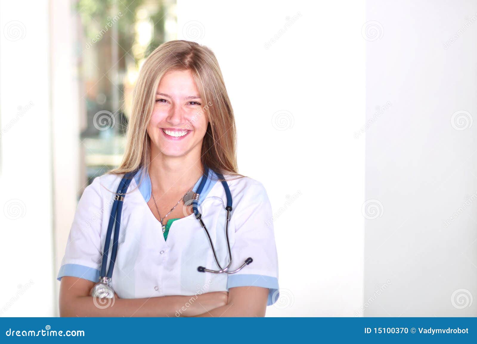 A pretty young woman nurse stock photo. Image of doctor - 15100370