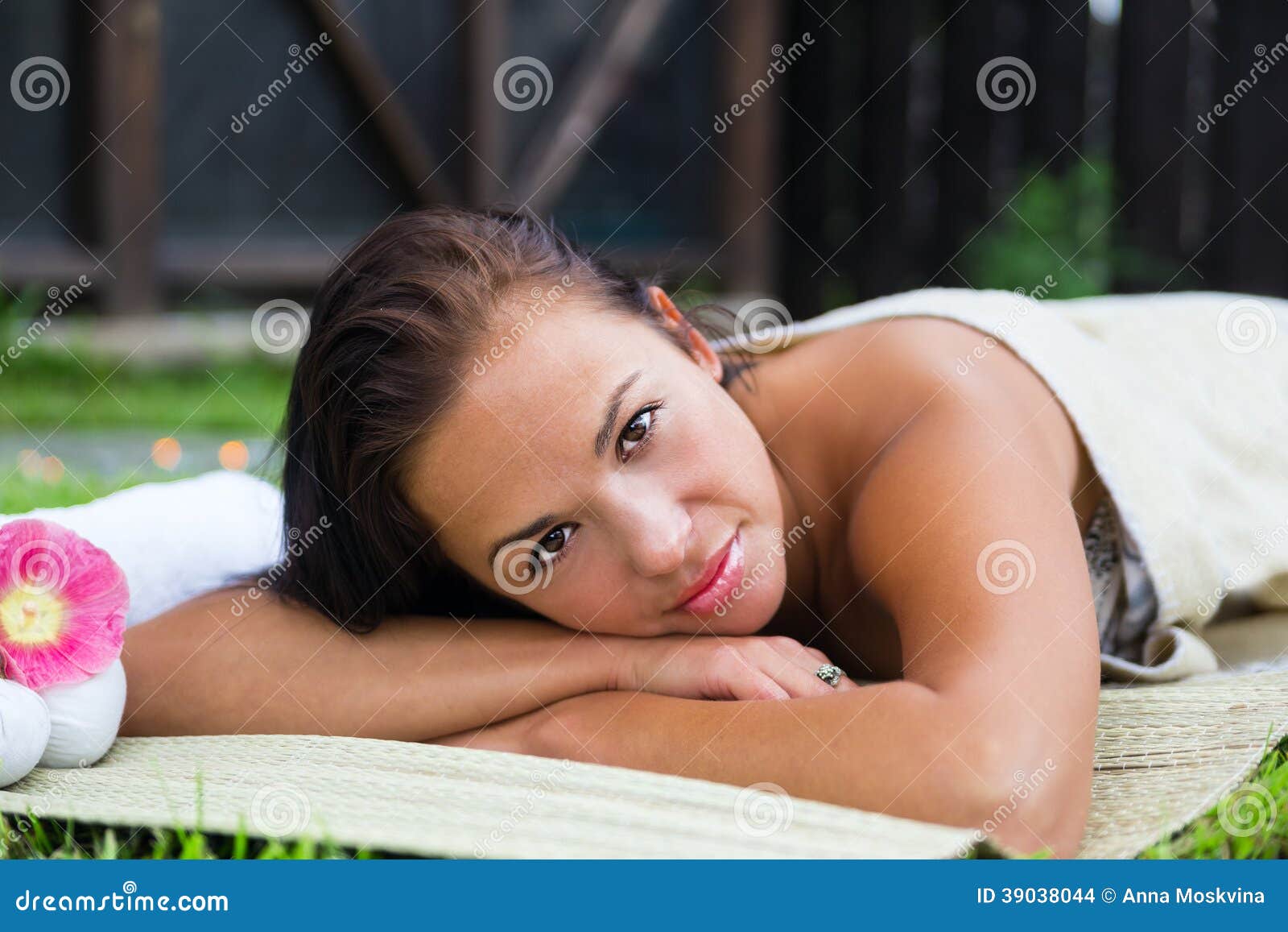 Pretty young woman relax stock photo. Image of face, closeup - 39038044