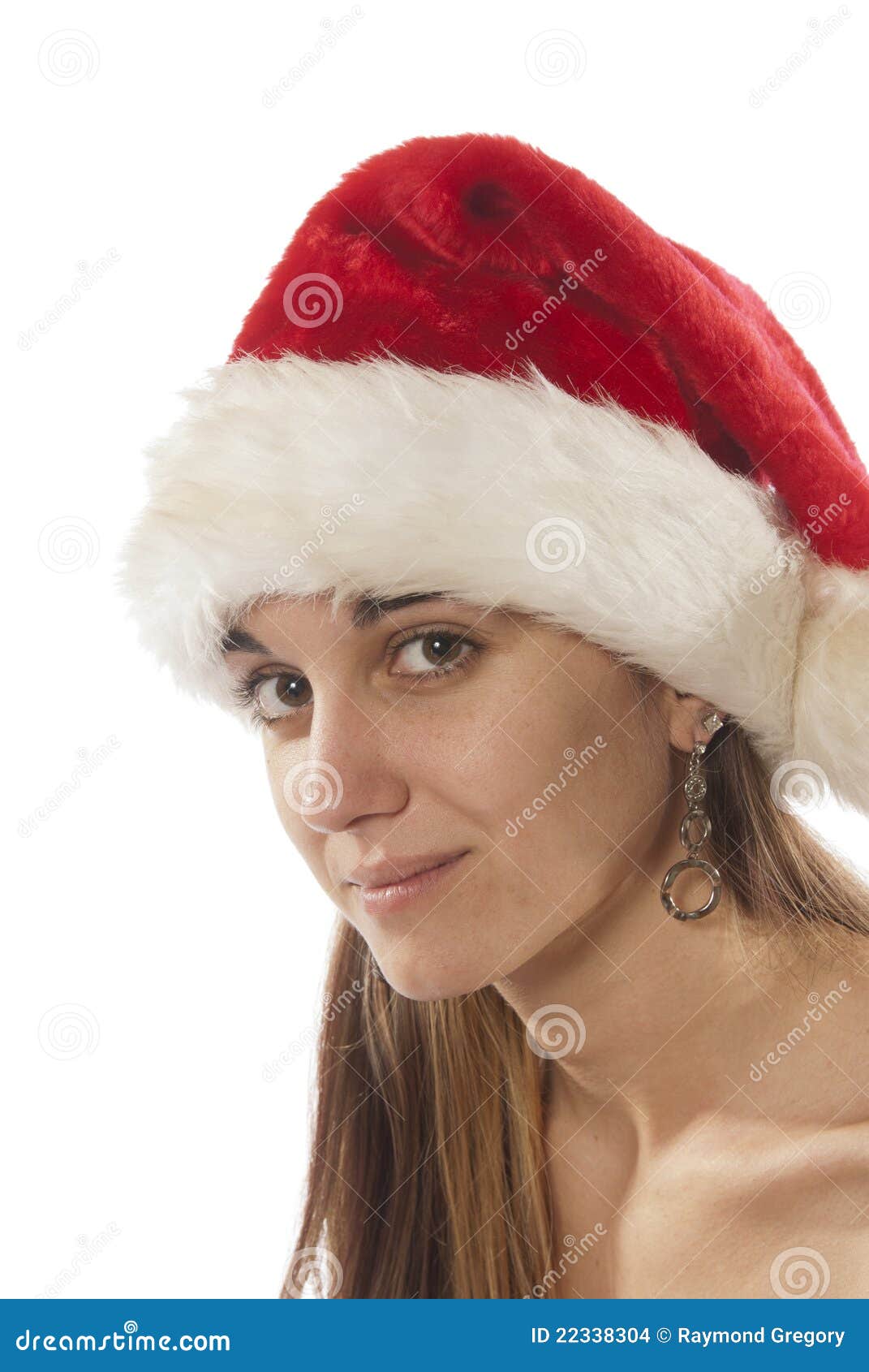 Pretty Young Woman is Santa S Helper Stock Photo - Image of cheerful ...