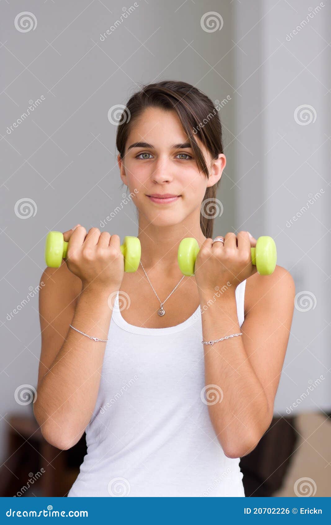 Pretty Young Woman Working Out Stock Photo - Image of lifestyle ...