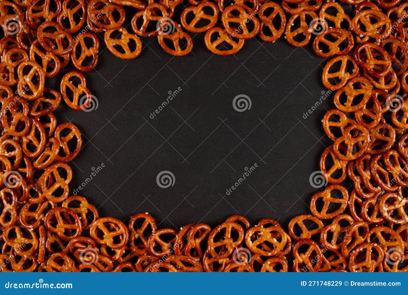 Pretzel background stock image. Image of dark, salted - 271748229