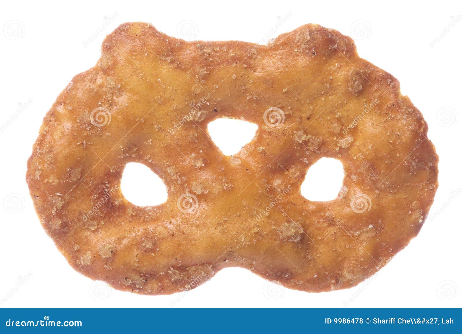 Pretzel Cracker Isolated stock photo. Image of close, food - 9986478