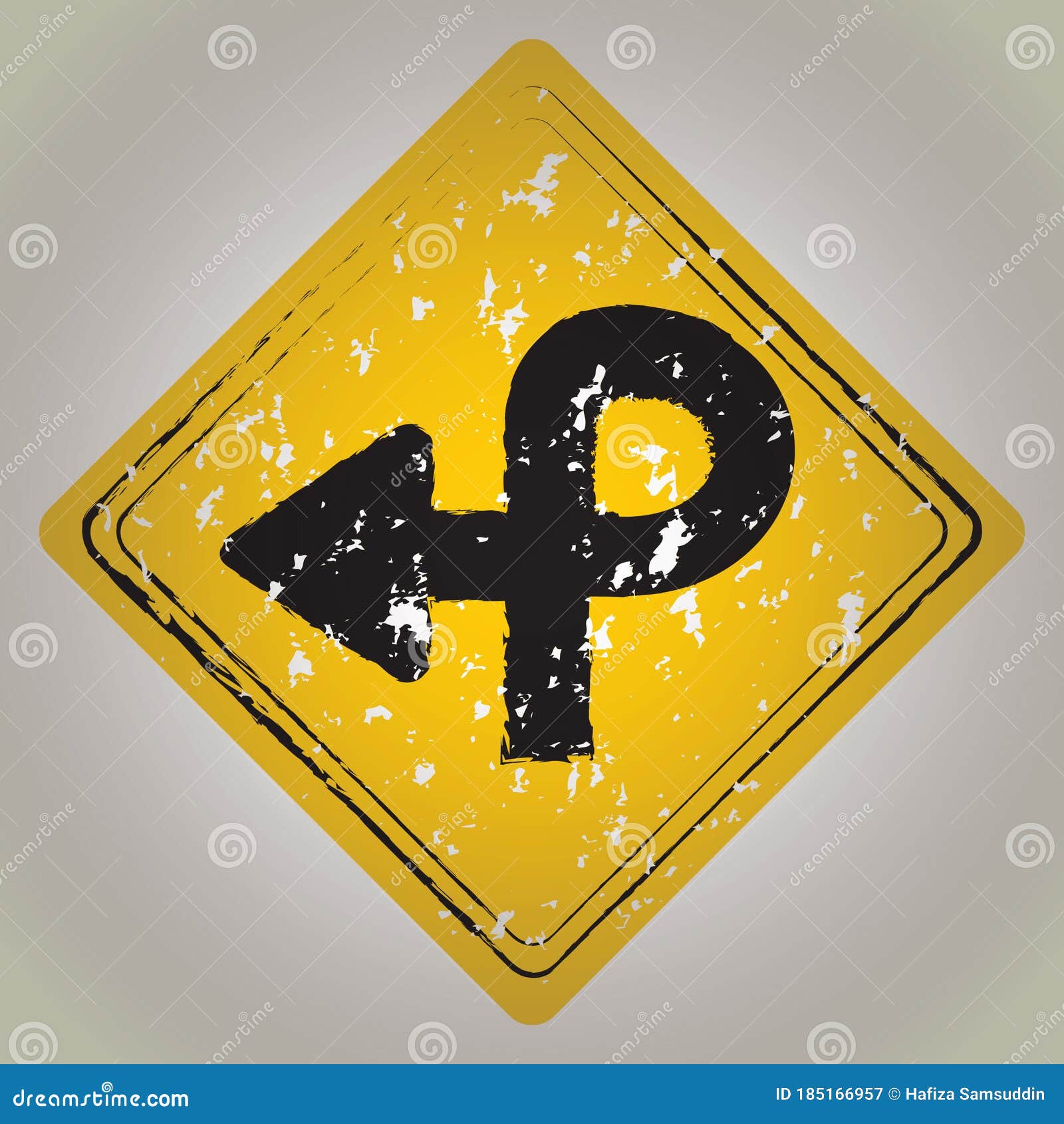 Pretzel Loop Road Sign. Vector Illustration Decorative Design Stock ...
