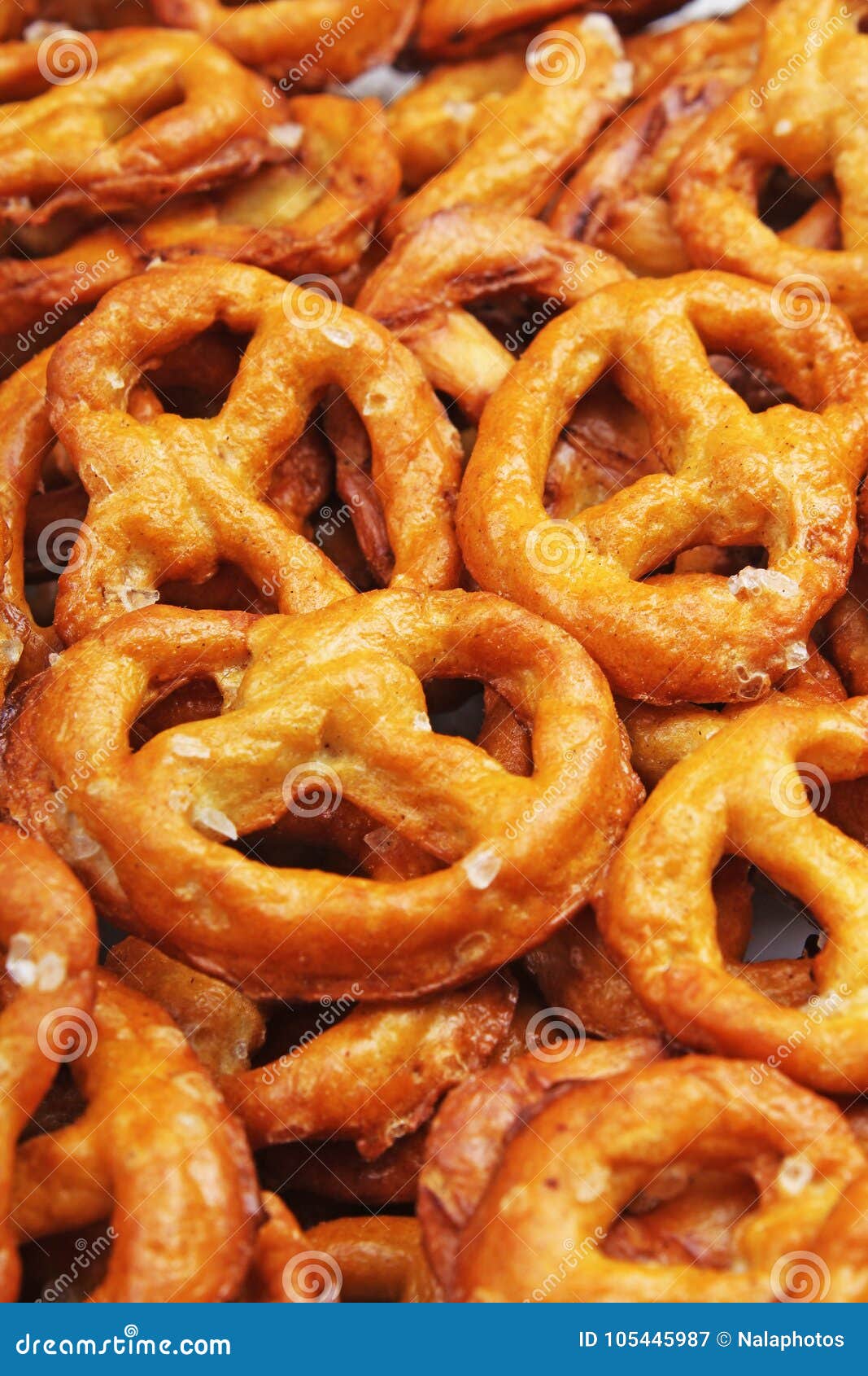 Pretzel Shaped Bread Sticks Cracker Texture Pattern. Salted Pretzels ...
