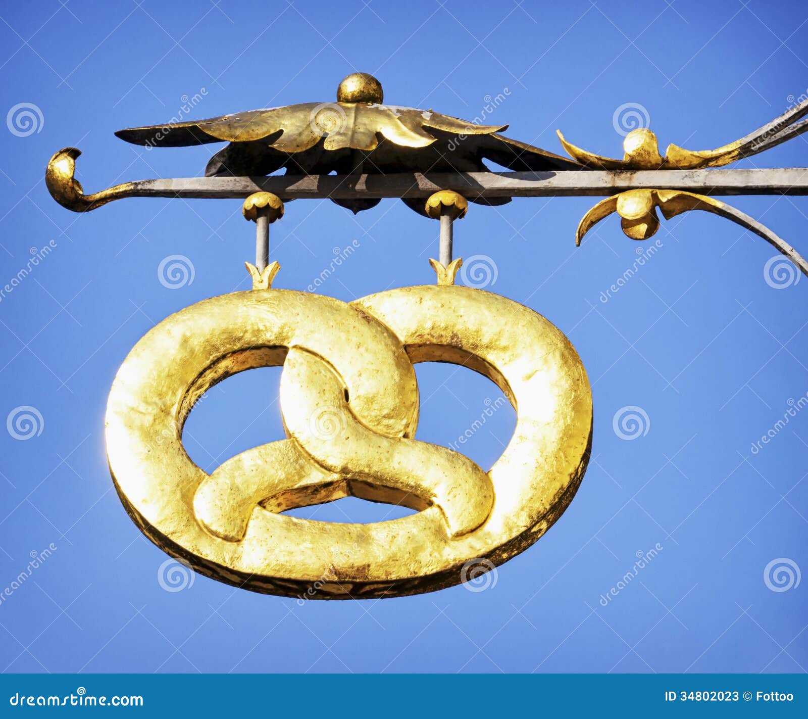 Pretzel sign stock image. Image of design, advertise - 34802023