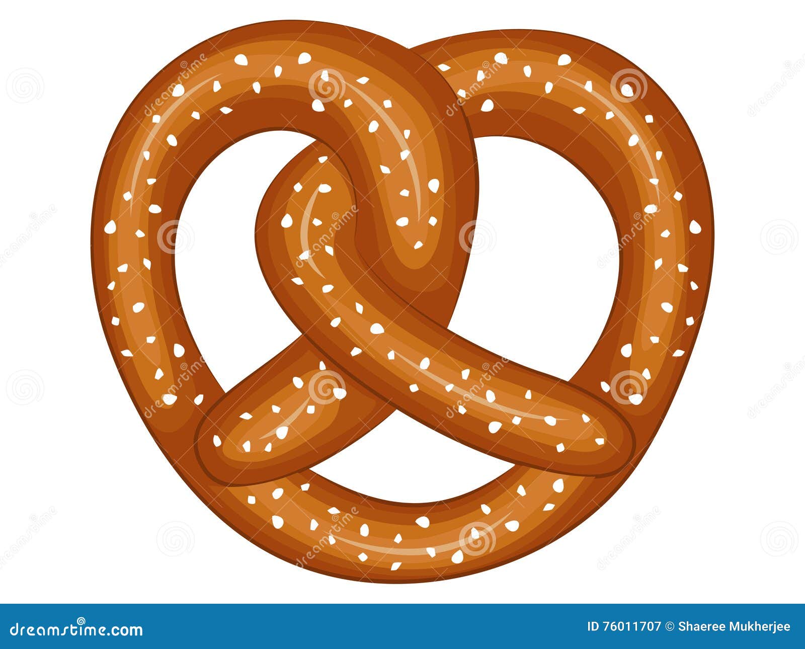 Pretzel Vector Illustration Stock Vector - Illustration of food ...