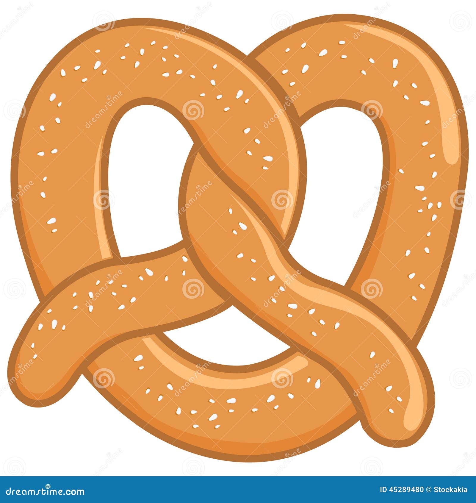 Pretzel With Sesame Font. Royalty-Free Cartoon | CartoonDealer.com ...