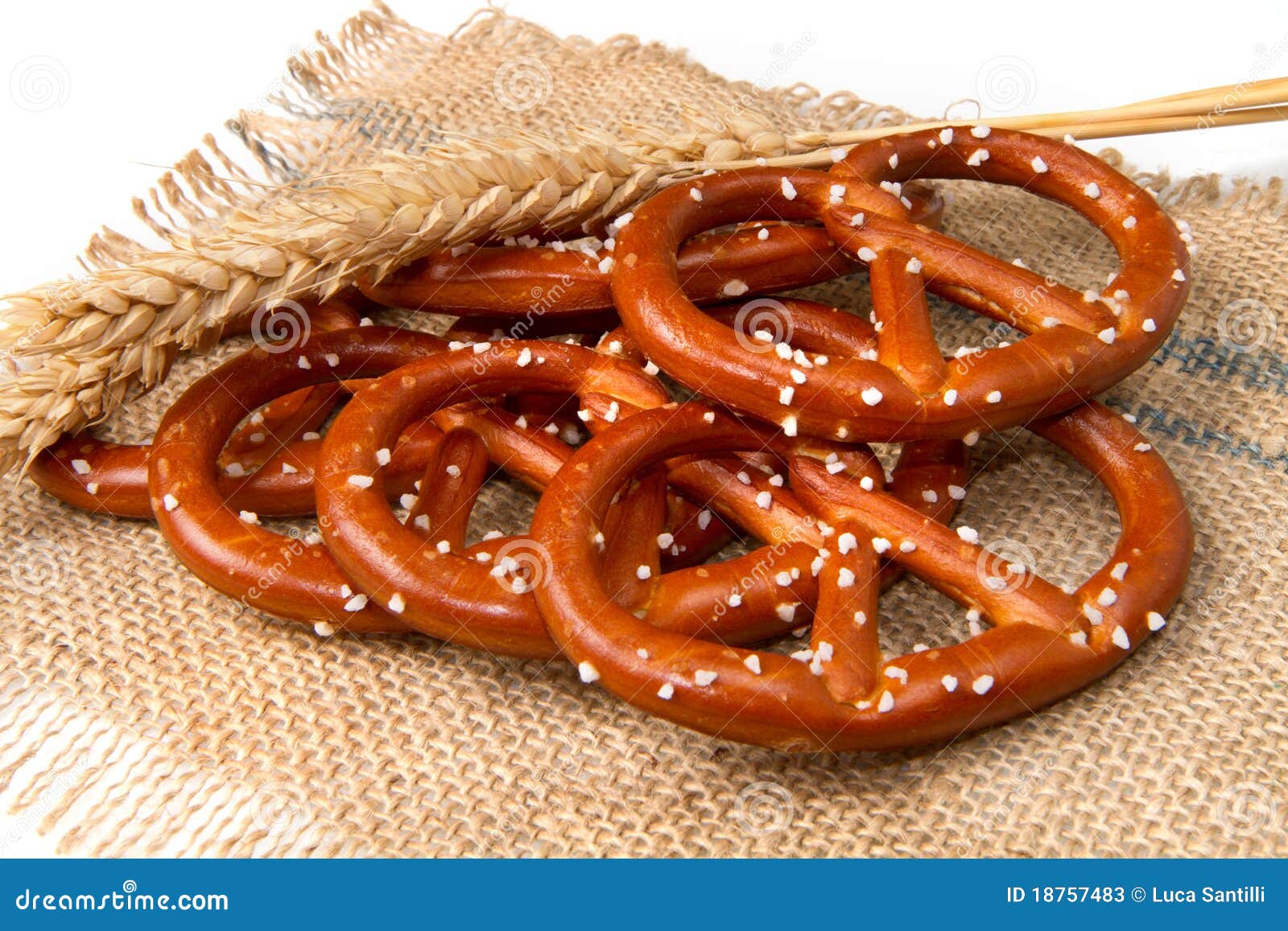 Pretzels stock image. Image of meal, wheat, crunchy, bake - 18757483