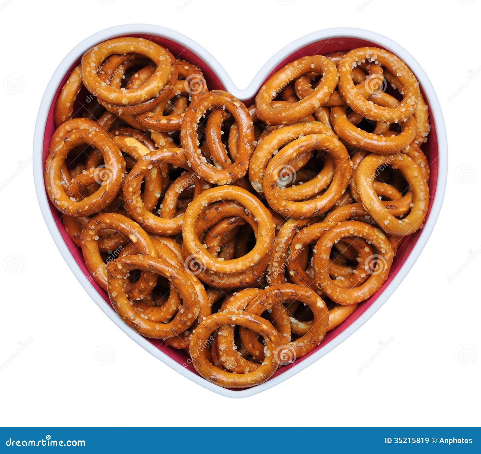 Pretzels ring stock image. Image of german, pastry, heart - 35215819