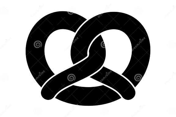 Pretzel, Bretzel or Also Brezel Symbol Stock Illustration ...