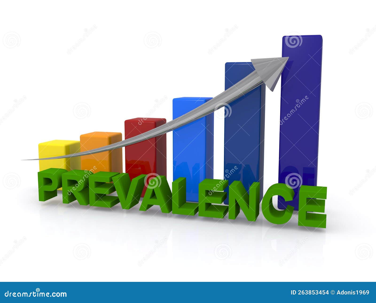 Prevalence with Bar Graph on White Stock Illustration - Illustration of ...
